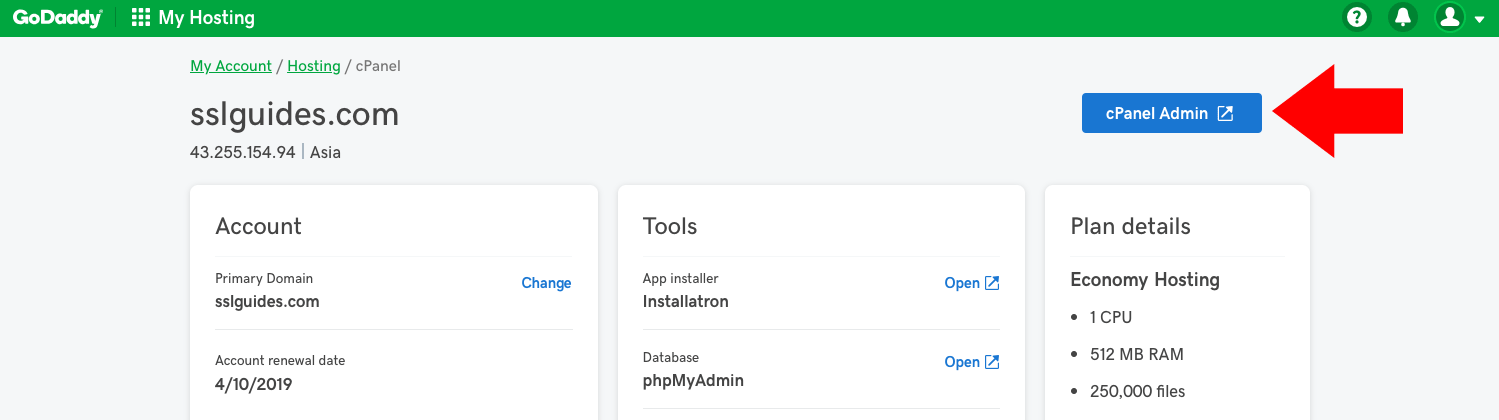 Installing A Cheaper SSL On Godaddy Web Hosting 2020 SSLTrust
